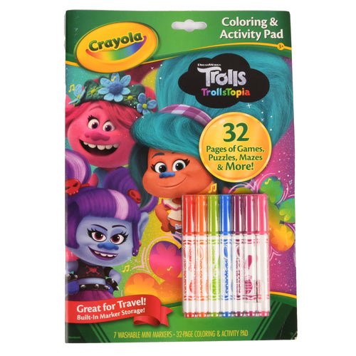 crayola color activity book trollstopia -- 12 per case – Dollaritem.com