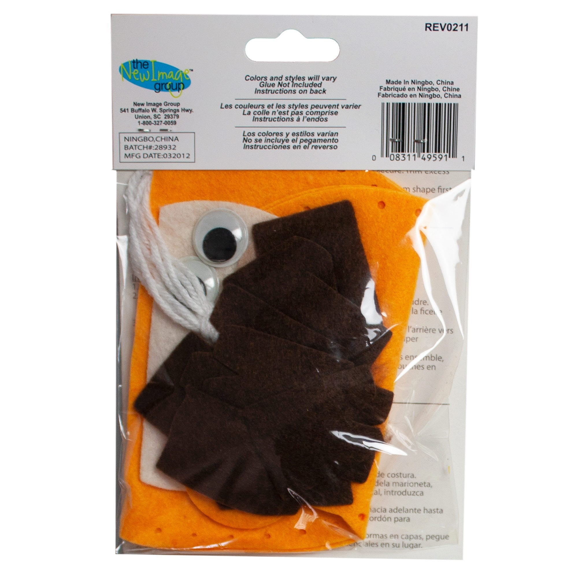 felt puppet kit - crafts for kids -- 30 per case – Dollaritem.com