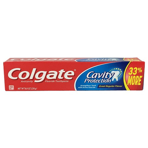 colgate 8.0oz cavity protect reg flavor -- 24 per case – Dollaritem.com