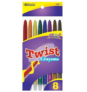 propelling crayons 8pc twist -- 24 per box – Dollaritem.com